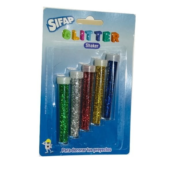 BRILLANTINA SIFAP BLISTER X5 COLORES (MTJF-205B) - Rayuela