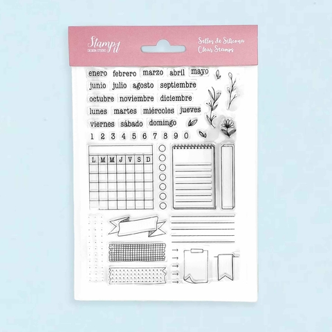 SELLO STAMP IT CALENDARIO 7X6.5CM - Rayuela