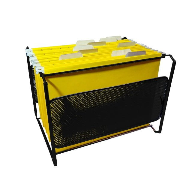 CARPETERO TALBOT 2466 METAL NEGRO + 10 CARPETA COLGANTE COLORES - Rayuela