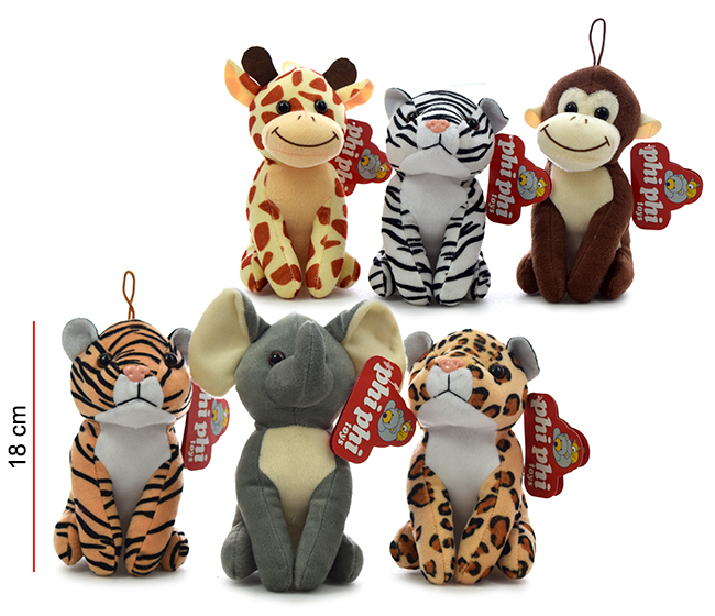 PELUCHE PHI PHI TOYS 4476 ANIMALES SURTIDOS SENTADOS 18CM - Rayuela
